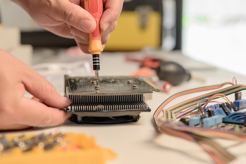 The Electrician or Engineering Maintenance and Fix Hardware Stock Photo ...