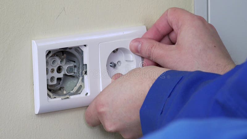 Checking of Electric Voltage on Microchip Extreme Close View Stock ...