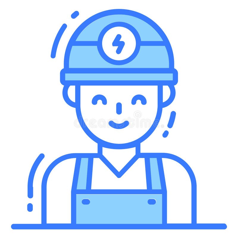 Electrician Icon, Single Avatar Vector Illustration Stock Vector ...