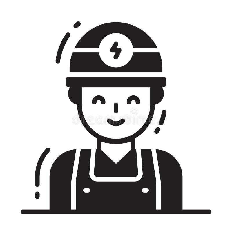 Electrician Icon, Single Avatar Vector Illustration Stock Vector ...