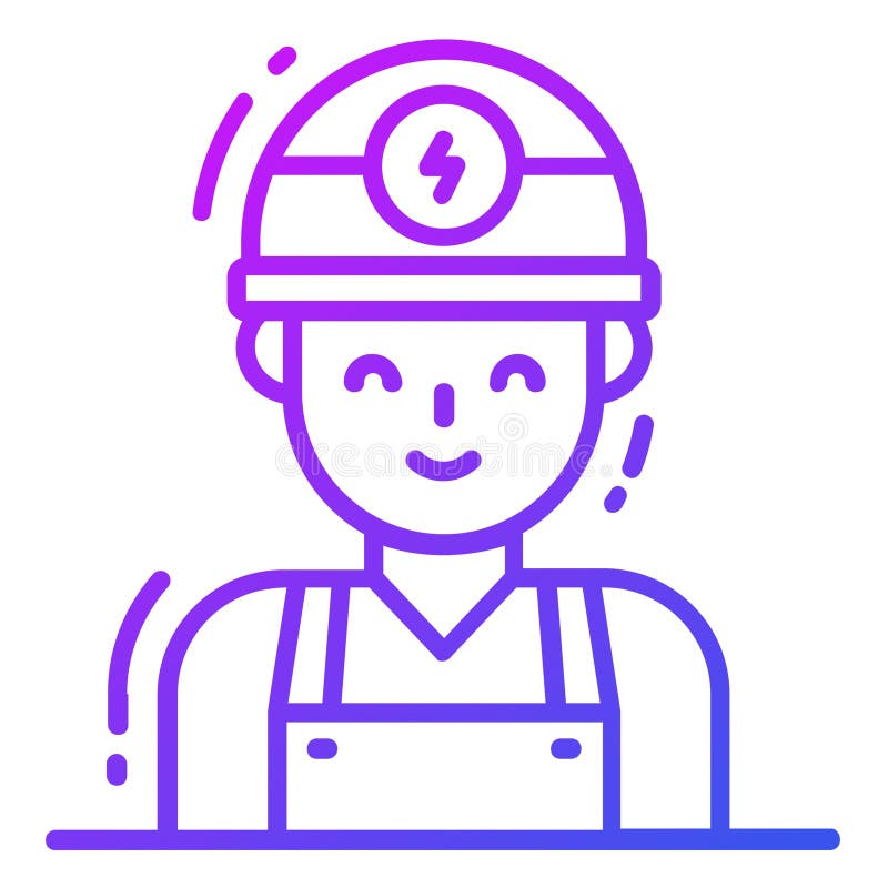 Electrician Icon, Single Avatar Vector Illustration Stock Vector ...