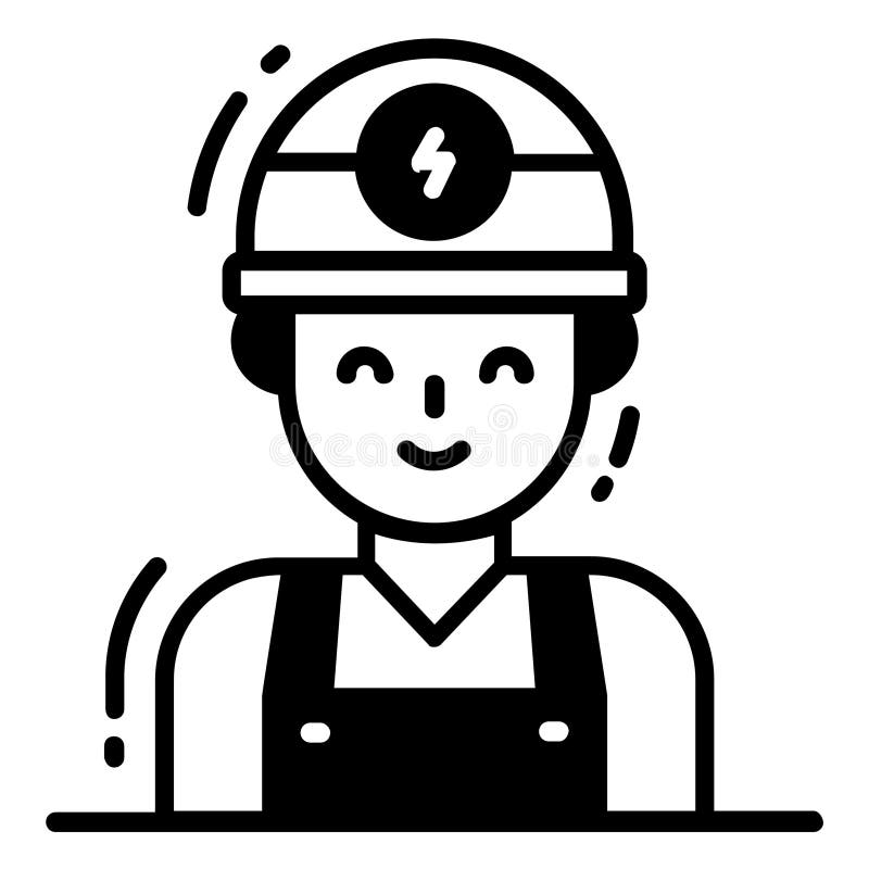 Electrician Icon, Single Avatar Vector Illustration Stock Vector ...