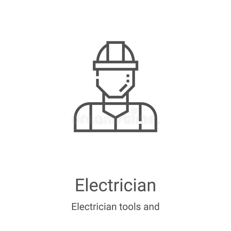 Electrician Icon Vector from Electrician Tools and Elements Collection ...