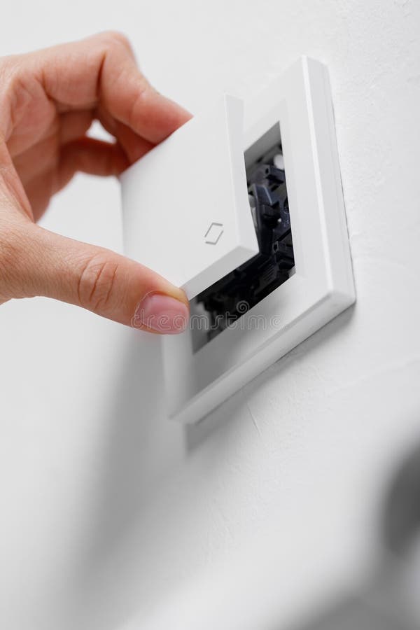 Electrician Installing Light Switch Stock Photo - Image of defects ... Electrician Installing Light Switch Stock Photo - Image of defects ...