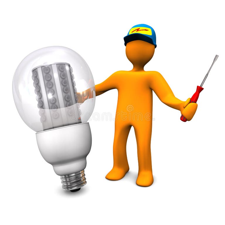 Electrician Cartoon Led Stock Illustrations – 23 Electrician Cartoon ...