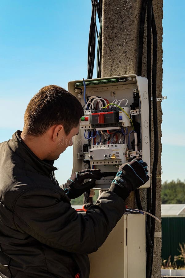 Electrical control panel stock image. Image of electronic - 64913655