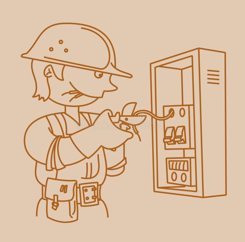 Cartoon Electrical Panel Stock Illustrations – 1,456 Cartoon Electrical ...
