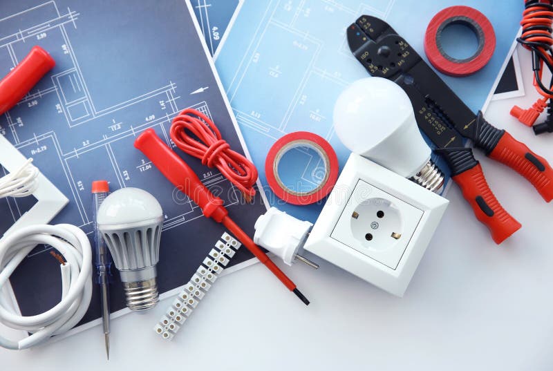 Electrical scheme stock photo. Image of layout, design - 1164696