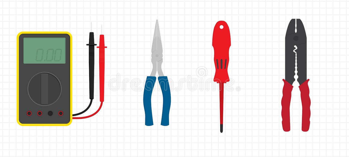 Electrical Tools Wire Stock Illustrations – 1,496 Electrical Tools Wire ...