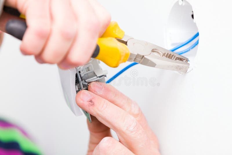 Electrician s tools stock photo. Image of service, occupation - 47464704