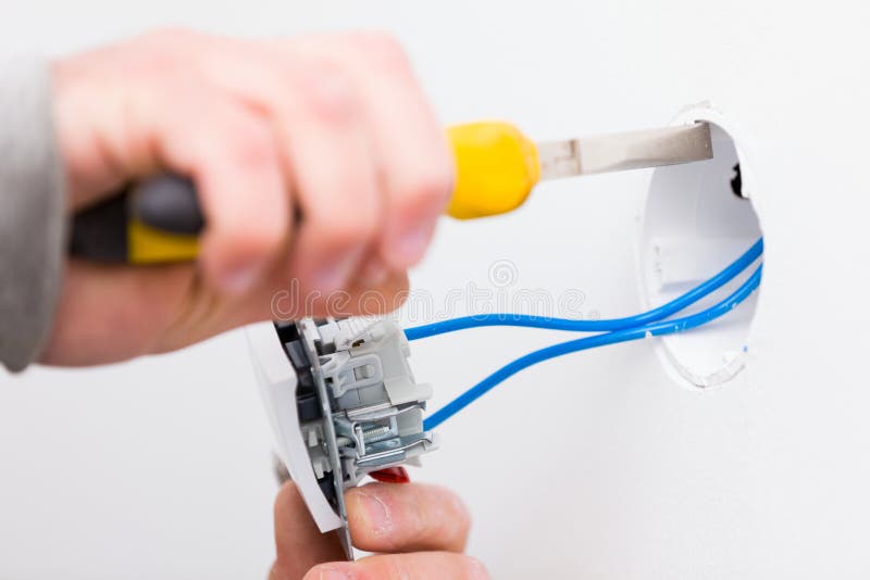 Electrician s tools stock image. Image of outlet, electricians - 71735291