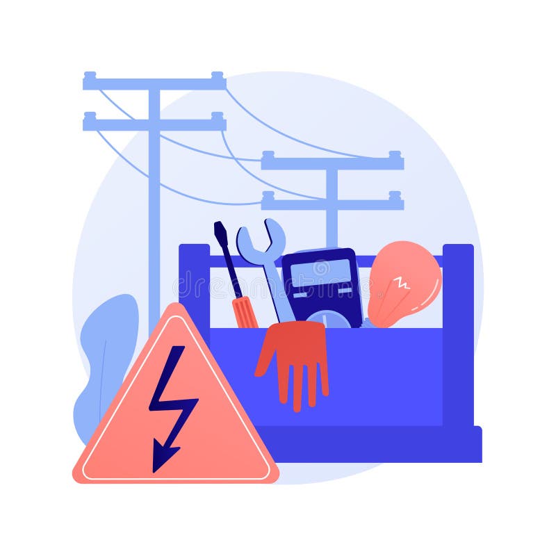 Electrician Services Abstract Concept Vector Illustration. Stock Vector ...