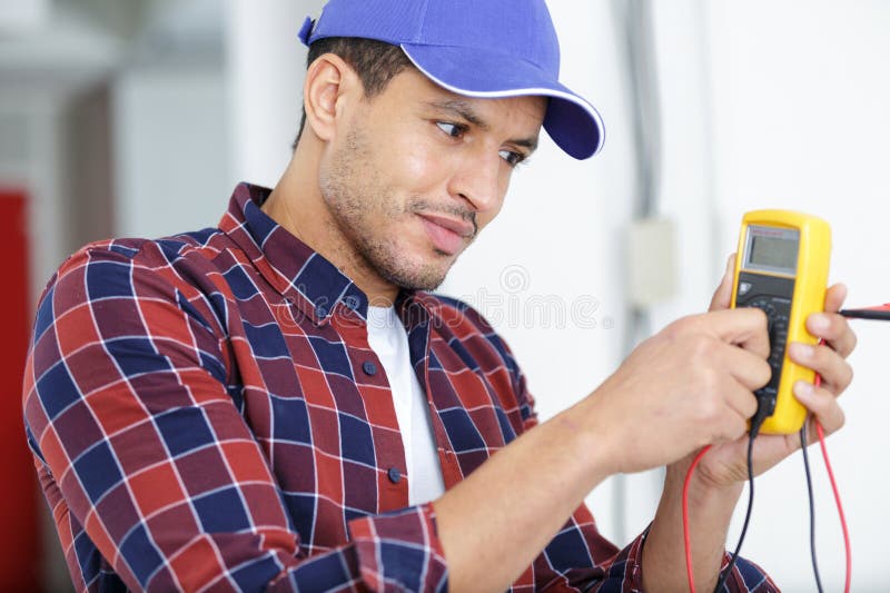 Electrician Testing Socket Meter Stock Photos - Free & Royalty-Free ...