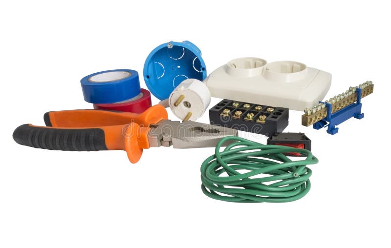 Electrician tools stock photo. Image of electronic, industry - 58240822