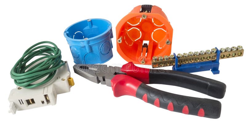Electrician tools stock photo. Image of socket, service - 93034254