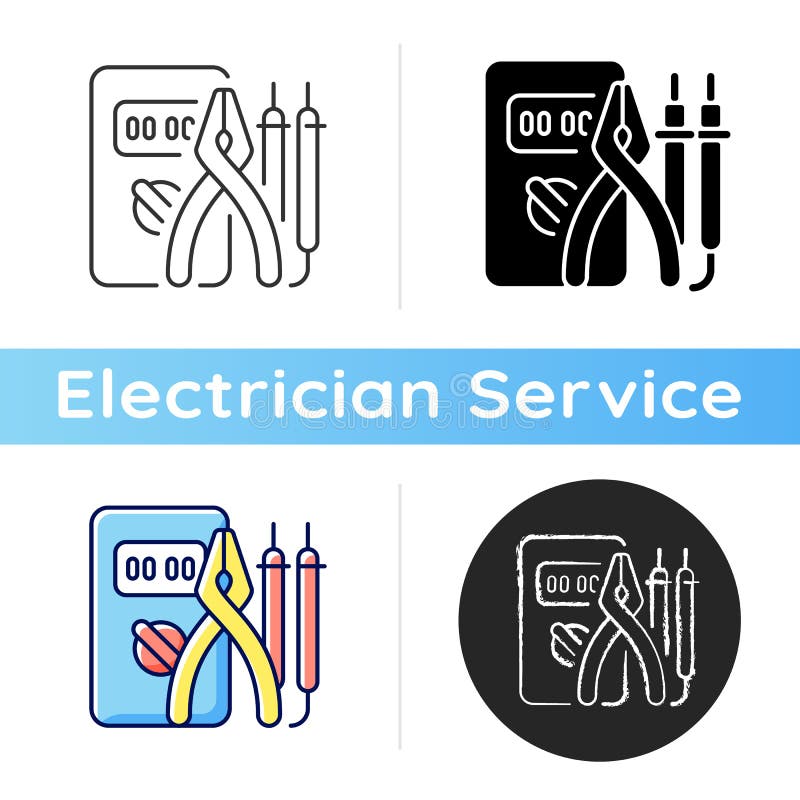 Electrician RGB color icon stock vector. Illustration of vector - 219857120 Electrician RGB color icon stock vector. Illustration of vector - 219857120