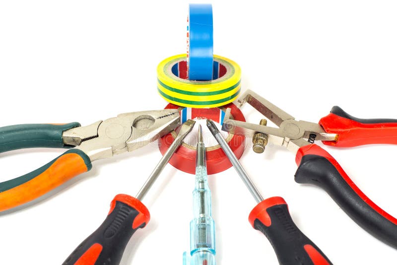 Electrician tools stock image. Image of construction - 33946307