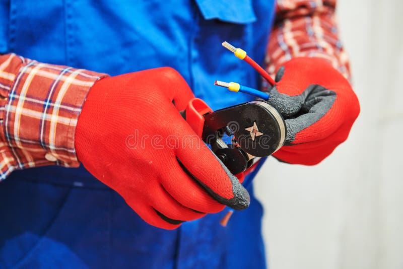 Electrician work stock image. Image of laborer, checking - 39965975