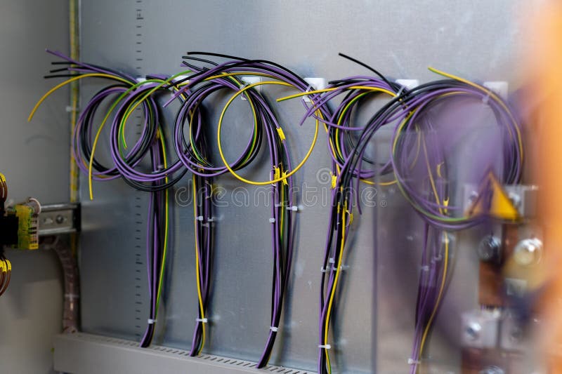 Electrician at Work, Electric Components, Electrical Voltage Stock ...