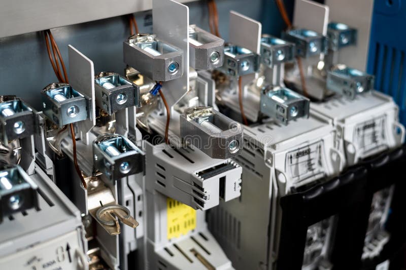 Electrician at Work, Electric Components, Electrical Voltage Stock ...