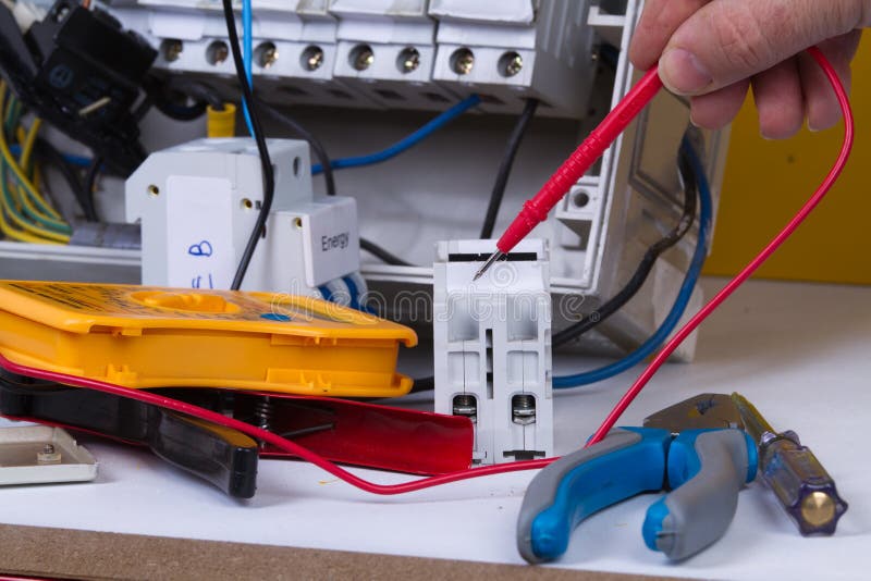 Electrician Fixing Devices stock image. Image of enjoy - 61448795