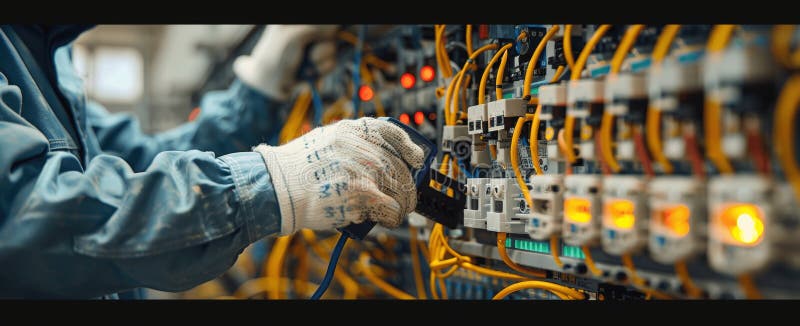 Electricians Testing Electrical Installations and Wiring with ...