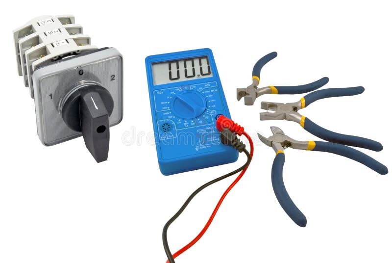 Electricians tools stock image. Image of light, multimeter - 31192965