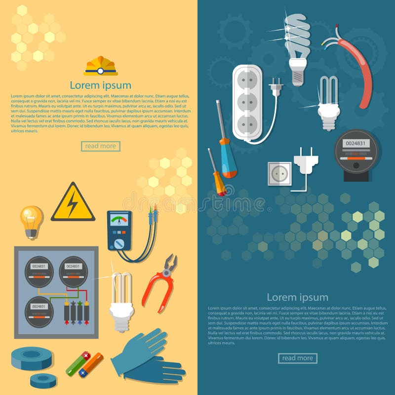 Electrician Tools Logo stock vector. Illustration of stripper - 18959726