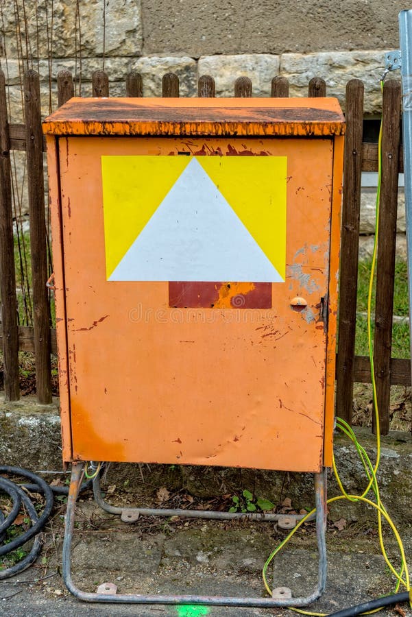 Neighborhood Electrical Box Stock Photo - Image of electrician, mexico ...