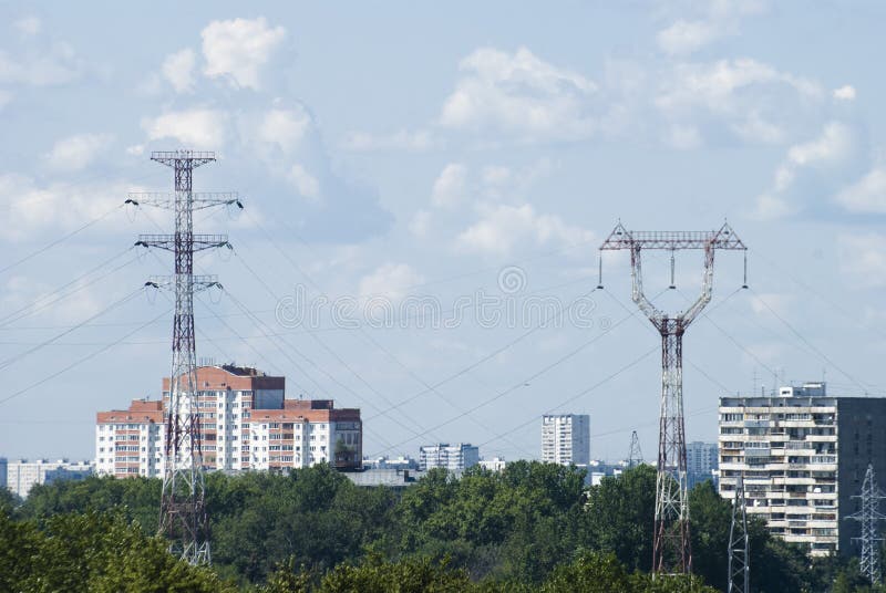 Electricity in city stock photo. Image of electricity - 6166542