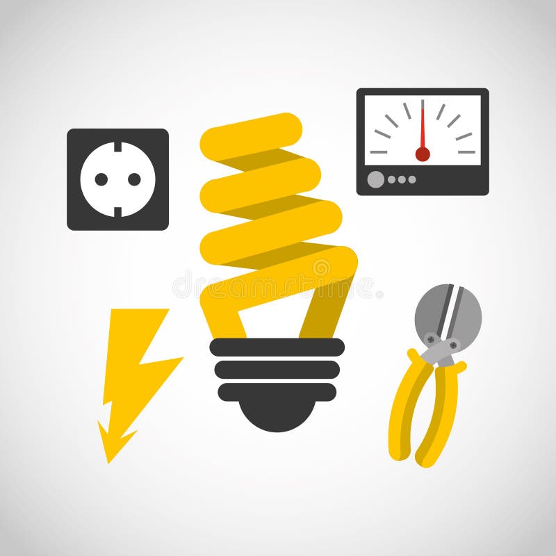 Electricity concept design stock illustration. Illustration of ...