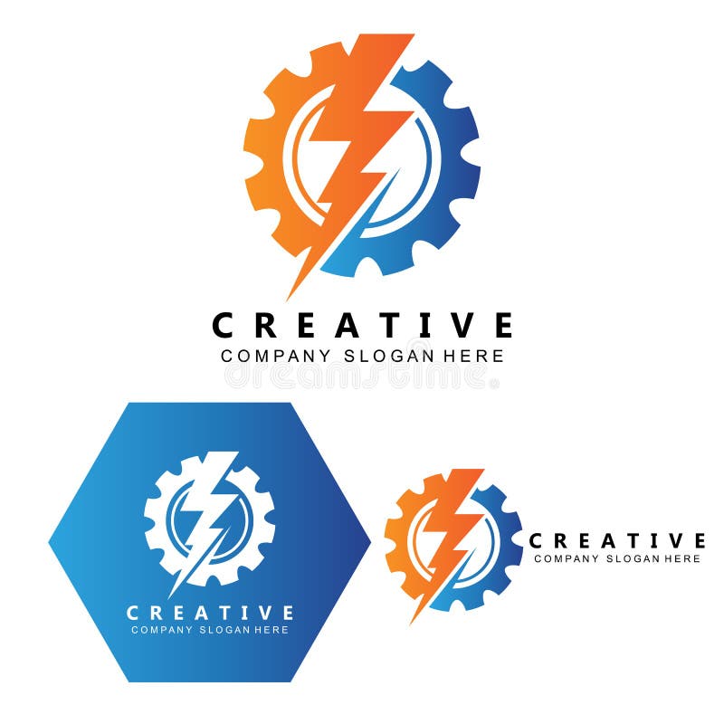 Electricity Current Electrician Logo Stock Illustrations – 991 ...