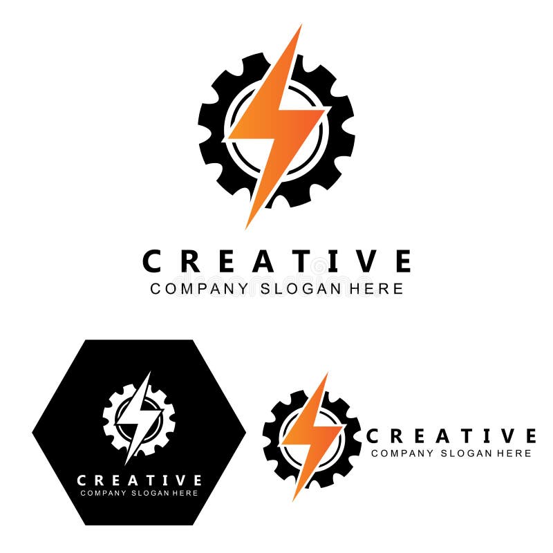 ELECTRICITY CURRENT VECTOR DESIGN LOGO, COOL LIGHTNING Stock Vector ...