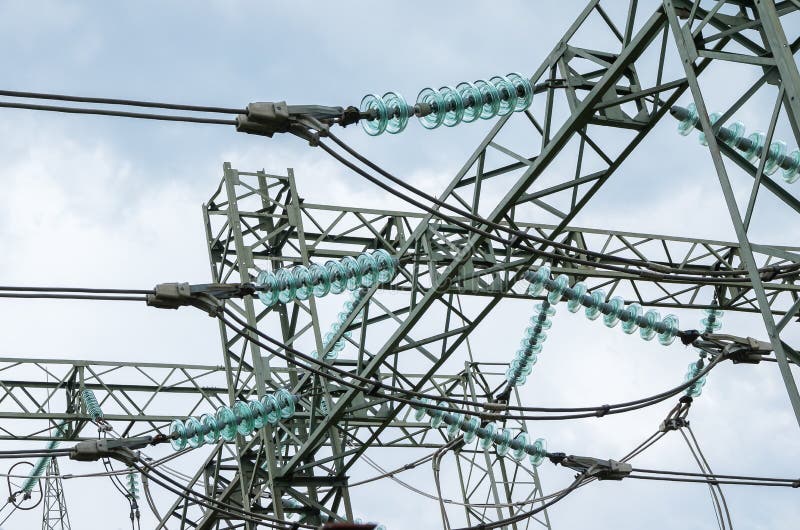 Electricity distribution. stock image. Image of tower - 82369765