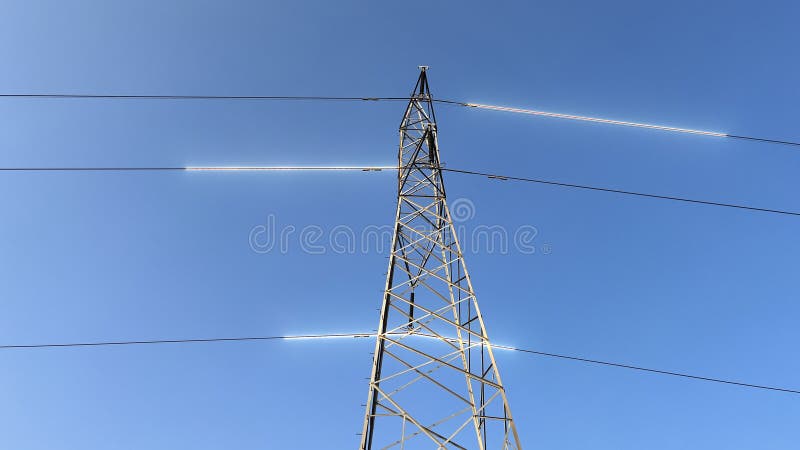 Electricity Distribution and Transmission Lines Stock Photo - Image of ...