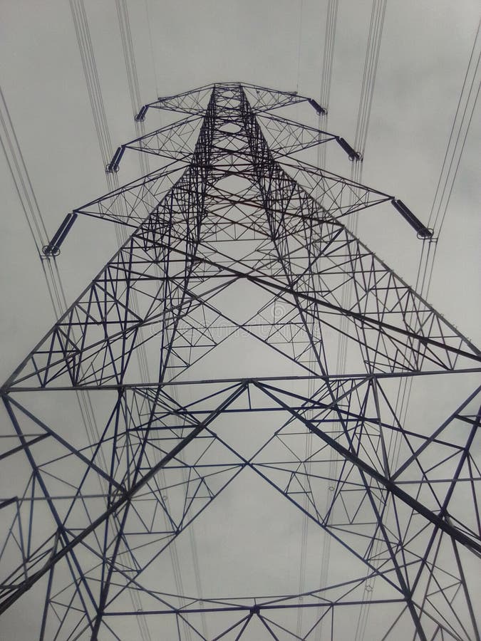 Electricity Electric Energy Tower Stock Photo - Image of mast, pattern ...