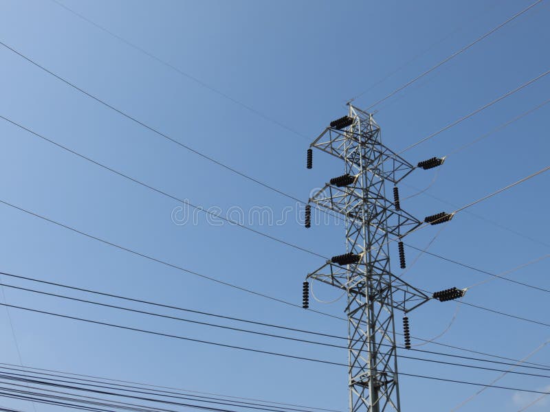Electricity stock image. Image of tower, connection, technology - 90661525
