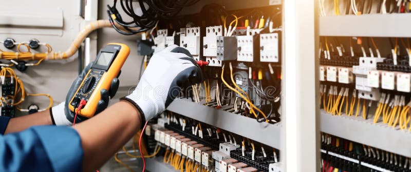 Electricity or Electrical Maintenance Service, Electrician Hand Holding ...