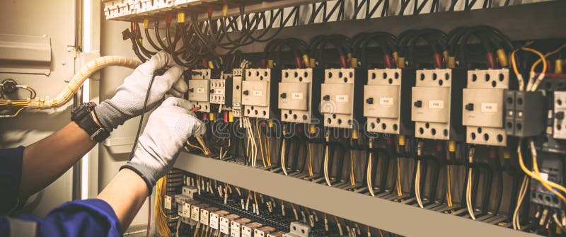 Electricity or Electrical Maintenance Service, Engineer Hand Holding ...