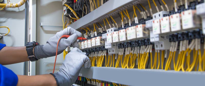 Electricity and Electrical Maintenance Service, Engineer Hand Holding ...