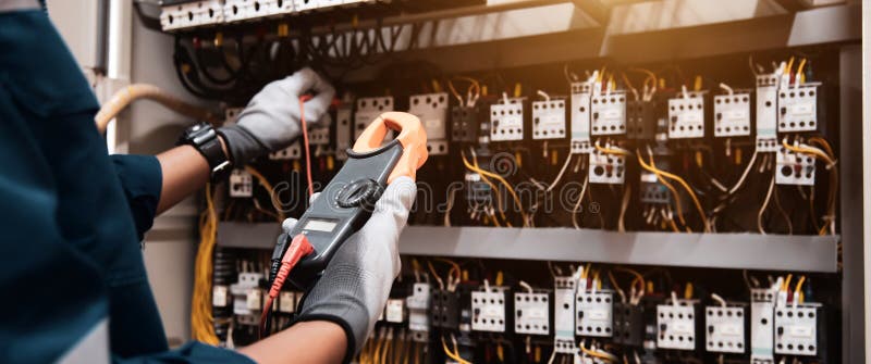 Electricity or Electrical Maintenance Service, Engineer Hand Holding ...