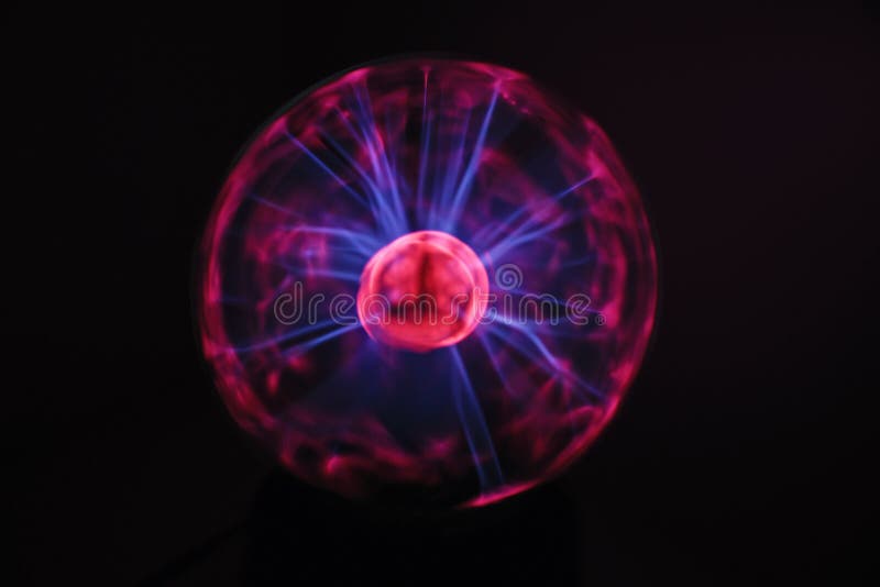 Electricity Fire-ball. Photo of Electric Waves. Stock Photo - Image of ...