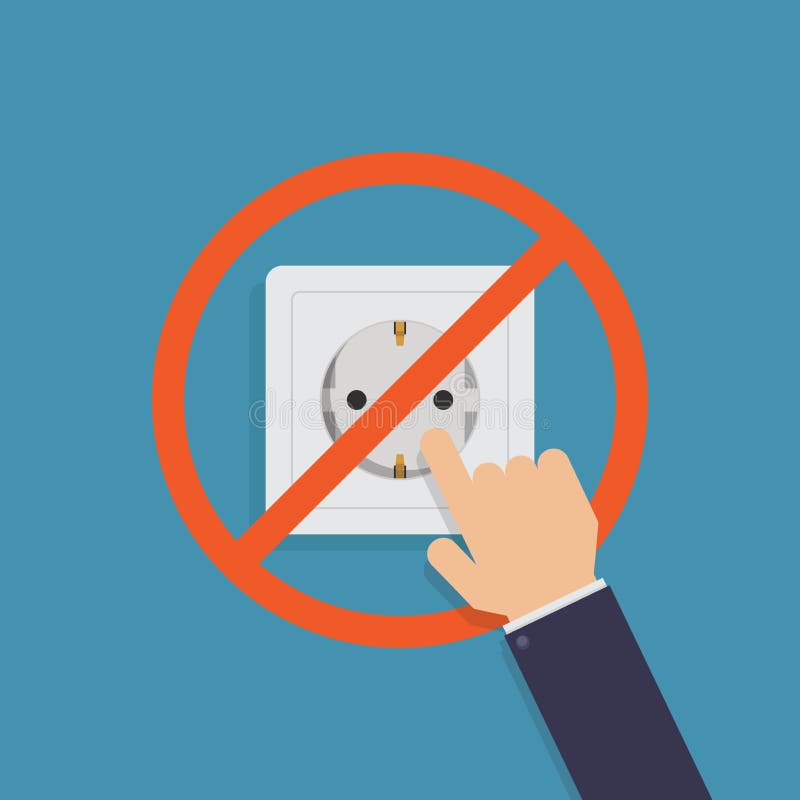 Do Not Touch Electrical Hazard Symbol Stock Vector - Illustration of ...