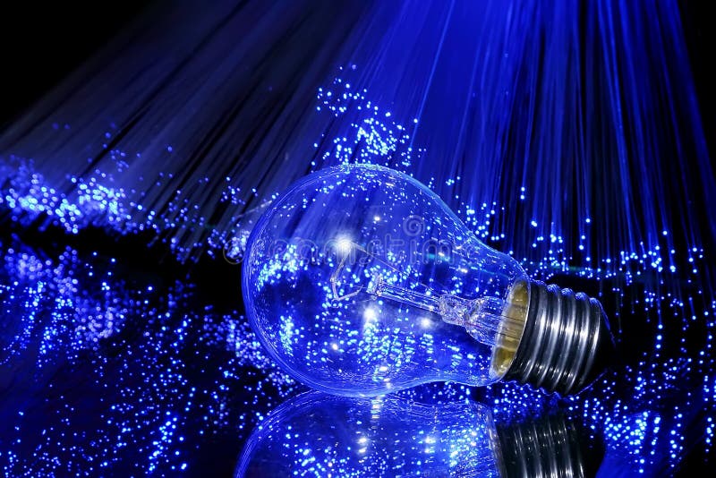 Electric blue LED light stock photo. Image of close, abstract - 6805262