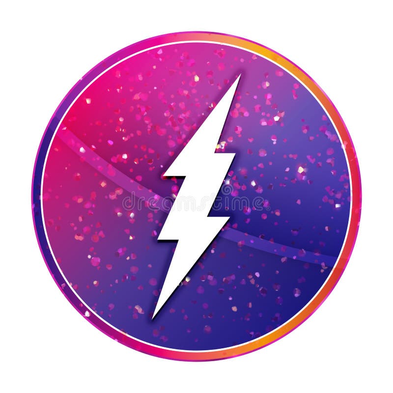 Electricity Icon Creative Trendy Colorful Round Button Illustration ...