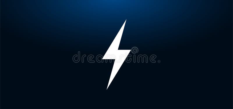 Electricity Icon Crystal Blue Banner Background Stock Illustration ...