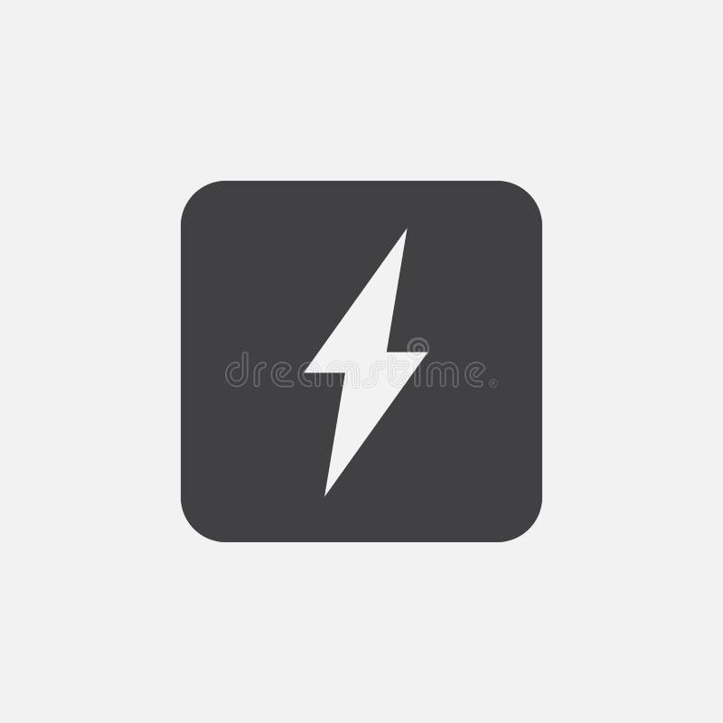 Electricity Icon, Vector Logo, Linear Pictogram Isolated on White ...