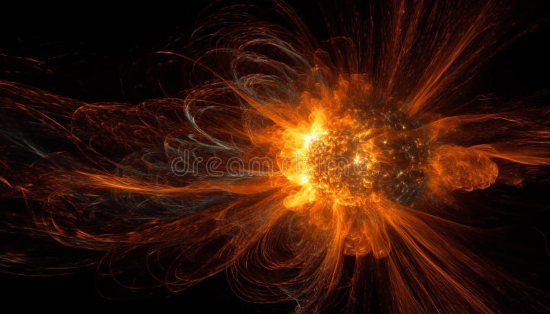 Electricity Ignites the Multi Colored Galaxy in a Futuristic Explosion ...