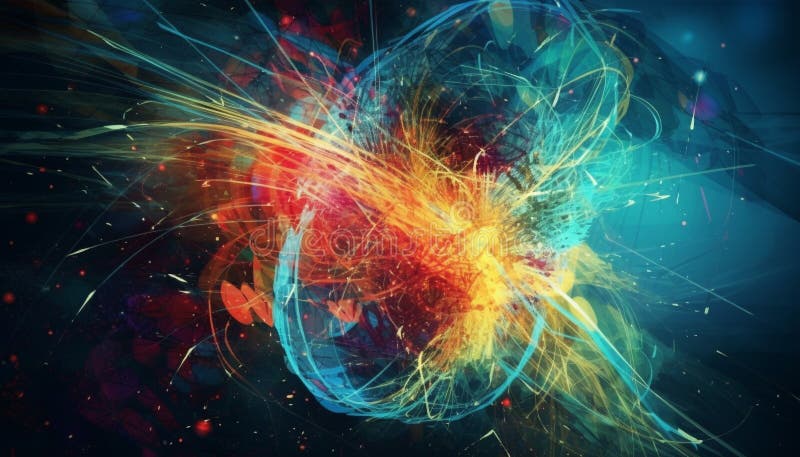 Electricity Ignites Vibrant Colors in Exploding Fractal Galaxy Chaos ...