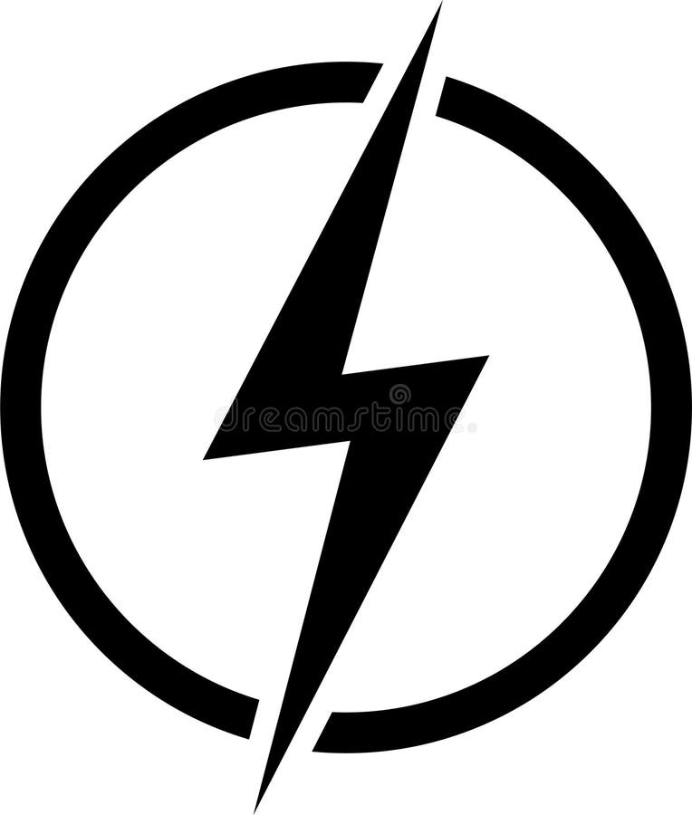 Electricity lightning icon stock vector. Illustration of electro ...